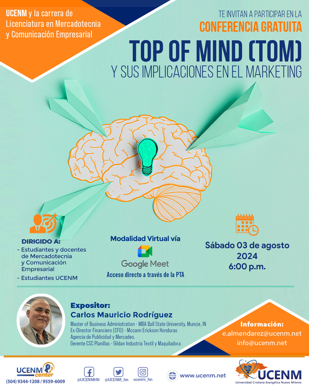 Conferencia Gratuita Top Of Mind (Tom) y Sus Implicaciones en el ...